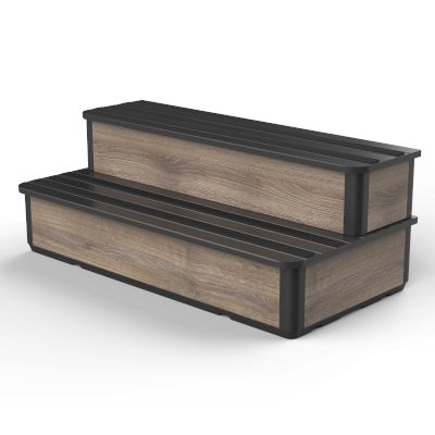 M-Series Step for Bullfrog Spa - Timber – Piscine Hippocampe