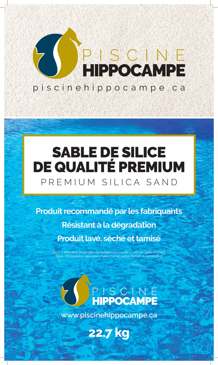 Sable de silice de qualité premium – Piscine Hippocampe